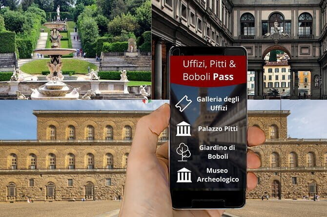 Uffizi Combined Ticket:UFFIZI, PITTI, BOBOLI & digital audioguide - Key Points