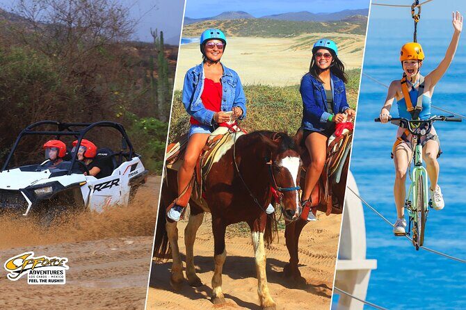 Ultimate Cabo Adventure UTV Horseback and Sky Bike Combo