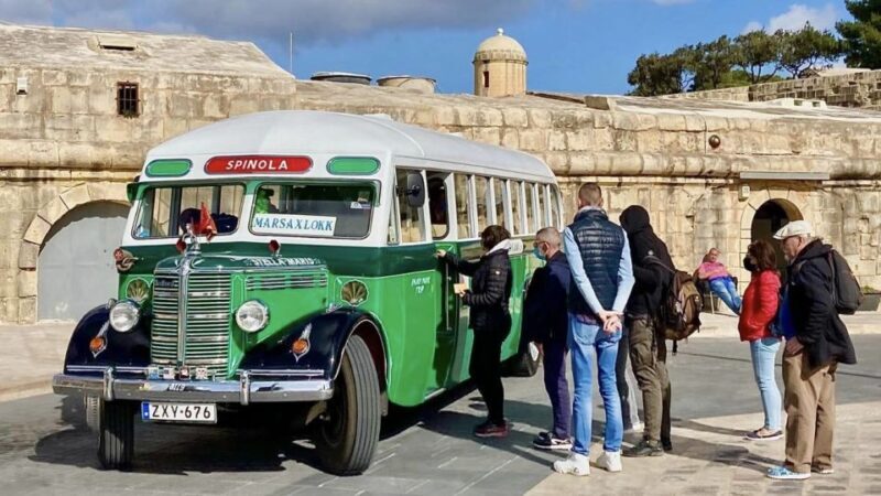 Valletta: Vintage Bus to Valletta, Sliema, Rabat & Mdina - A Classic Ride Through Malta’s Treasured Spots