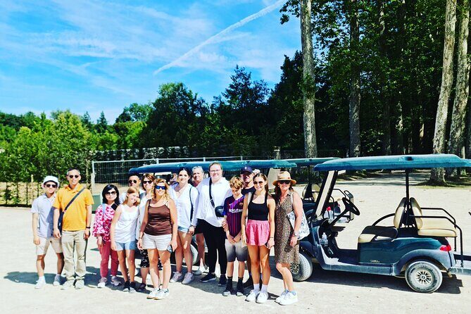 Versailles Golf Cart Guided Tour and Romantic Boat with Champagne - Key Points
