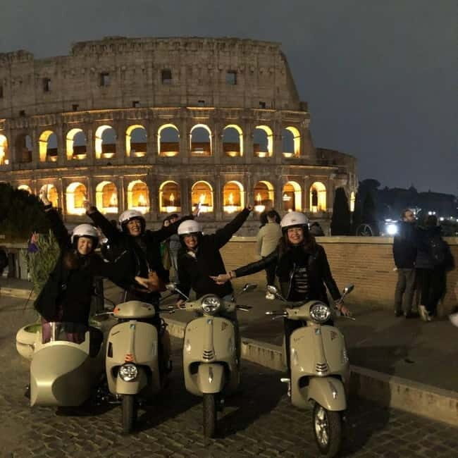 Vespa Sidecar Tour : Rome by Night - Practicalities and Comfort  