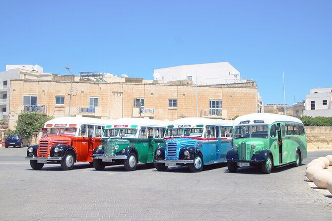 Vintage Bus to Valletta and Sliema and Rabat and Mdina - Key Points