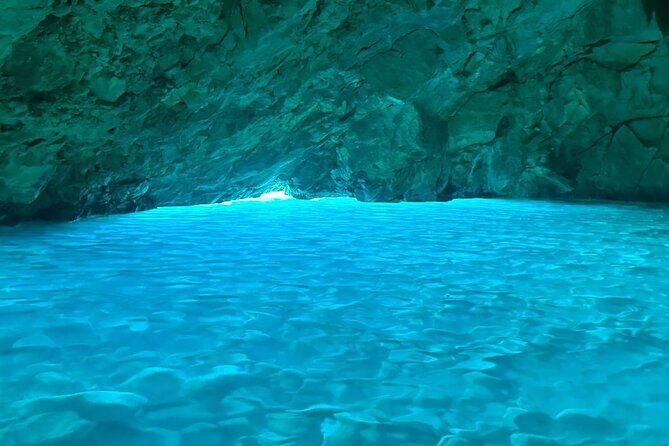 Vlora Boat Trip To Secret Blue Gem Cave & Grama Bay - Key Points
