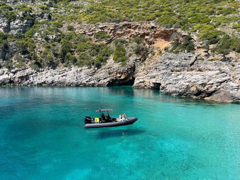 Vlore: Private Speedboat Tour to Haxhi Ali Cave - An immersive day exploring Albania’s rugged coastline