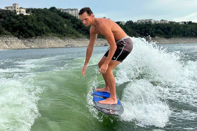Wakesurf Boat Rental  Surf, Ski, Wakeboard & Tube on Lake Austin - Key Points