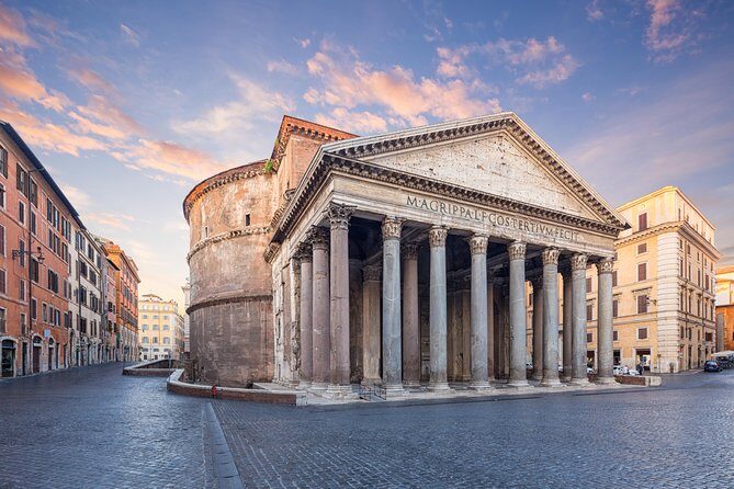 Walking Guided Tour and Rome's Iconic Temple Pantheon Entrance - Key Points