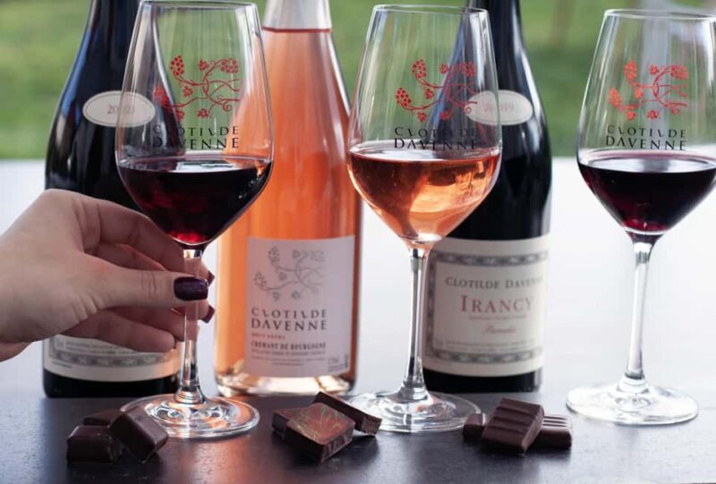 Wine and chocolat tasting at Chablis. - Key Points