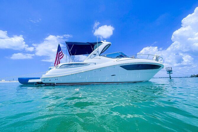 Yacht party cruise in St. Petersburg to Shell Key - The Yacht Itself: Comfort Meets Modern Tech