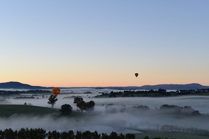 Yarra Valley sunrise balloon flight only - Key Points