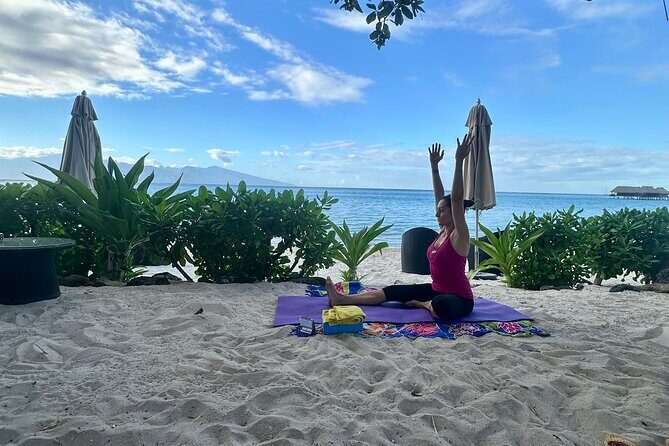 Yoga at sunrise at Sofitel Moorea, overlooking Tahiti - Key Points