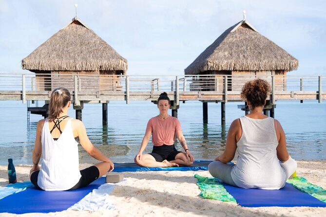 Yoga on the paradise beach of Manava Moorea - Key Points