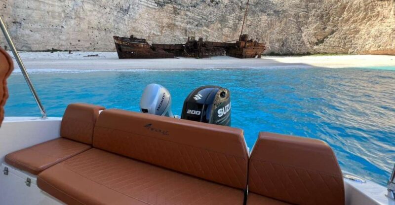 Zante Private Cruise to Shipwreck Beach & Blue Caves (max 9) - Key Points